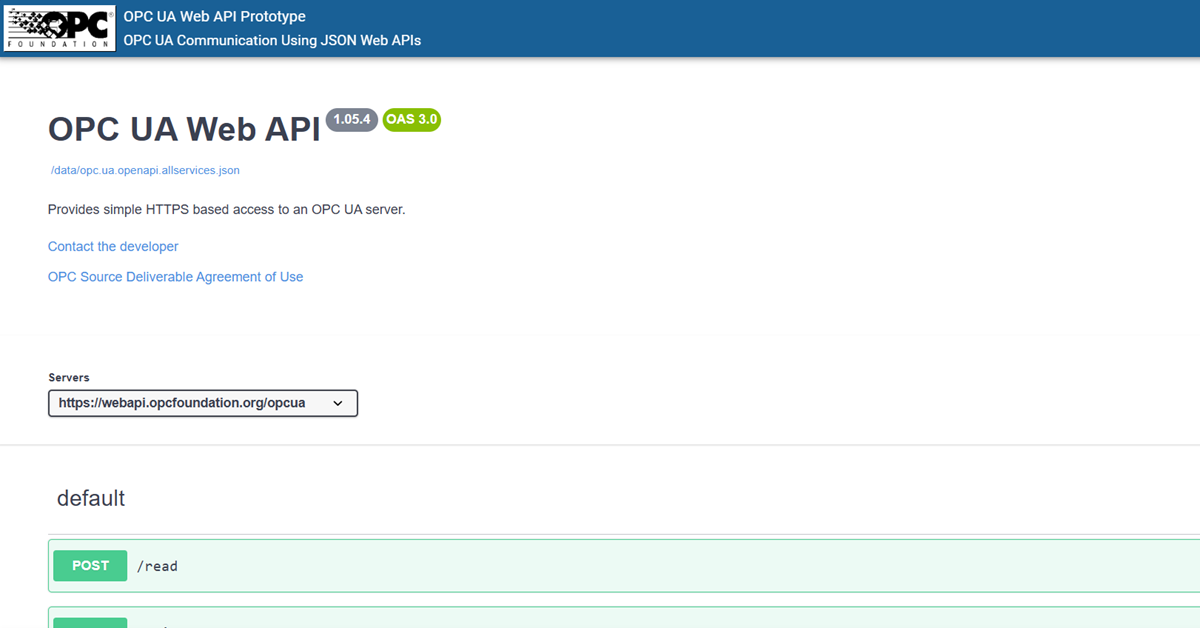 Was ist die OPC UA Web API?